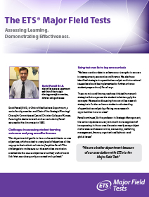 Why Choose the Tests | ETS Major Field Tests